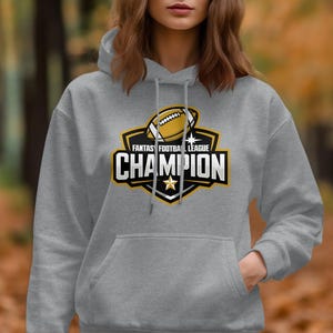 Fantasy Football League Champion T-shirt, Football Winner Shirt, Sports ...