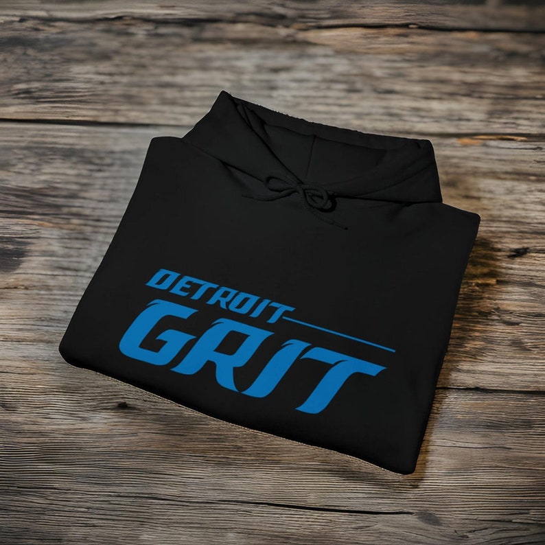 Detroit GRIT Hoodie, Detroit Football Hooded Sweatshirt, Detroit ...