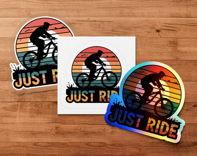 Mountain Bike Sticker Set | MTB Decals for Car Windows or Bike Water ...