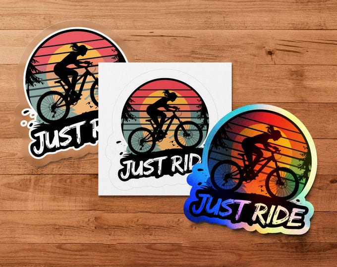 Mountain Bike Sticker Set | MTB Decals for Car Windows or Bike Water ...