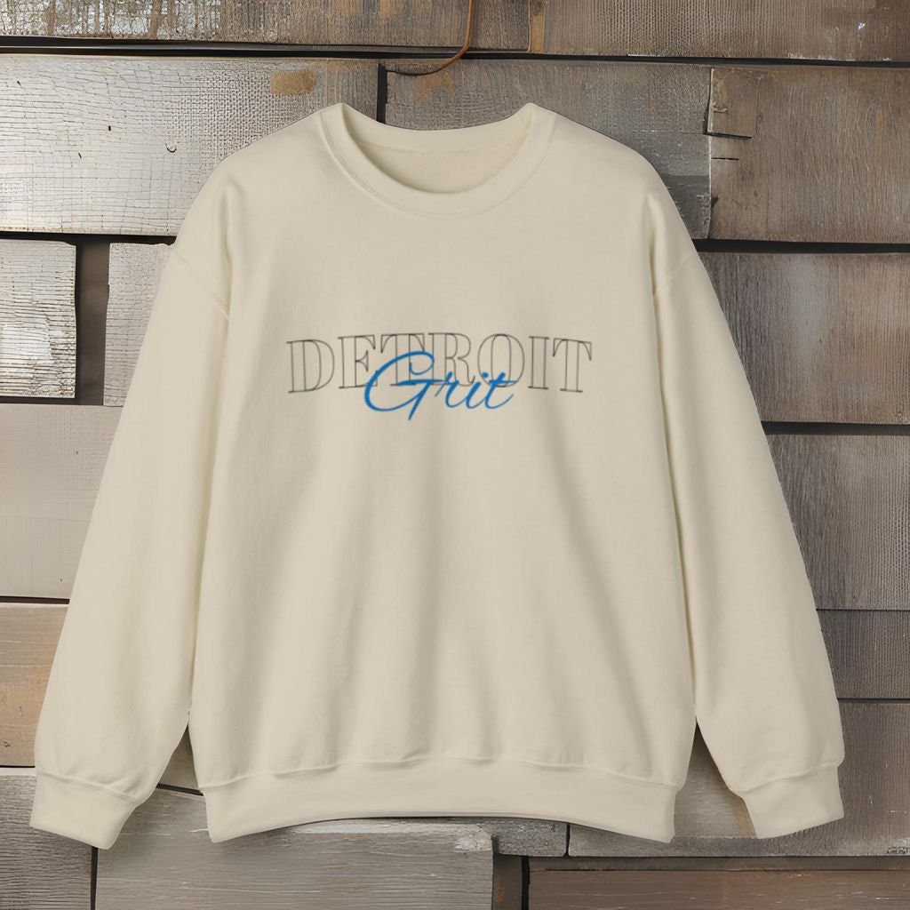 Detroit GRIT Sweatshirt, Detroit Football Sweatshirt, Unisex Crewneck ...