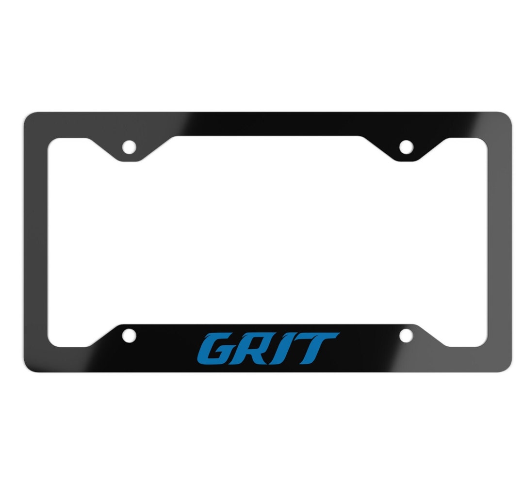 GRIT License Plate Frame, Metal, Detroit GRIT, Detroit Football ...