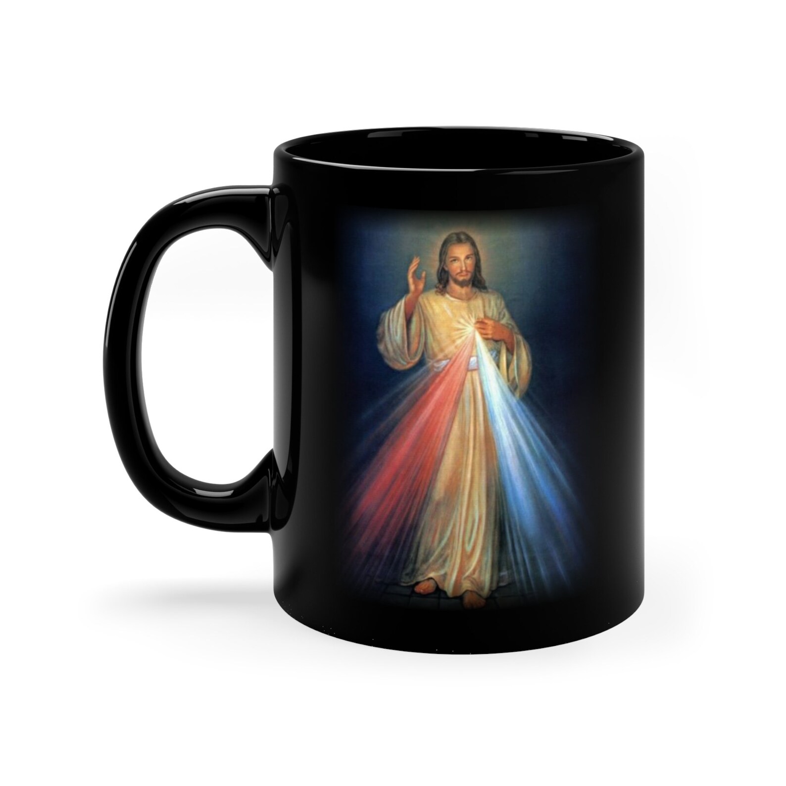 Divine Mercy Mug, Jesus Saint Faustina Coffee Cup, Divine Mercy Image ...