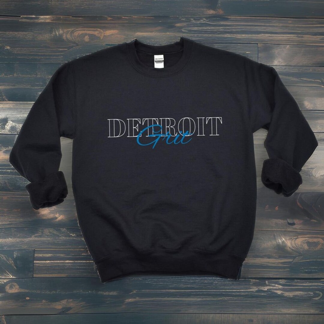 Detroit GRIT Sweatshirt, Detroit Football Sweatshirt, Unisex Crewneck ...