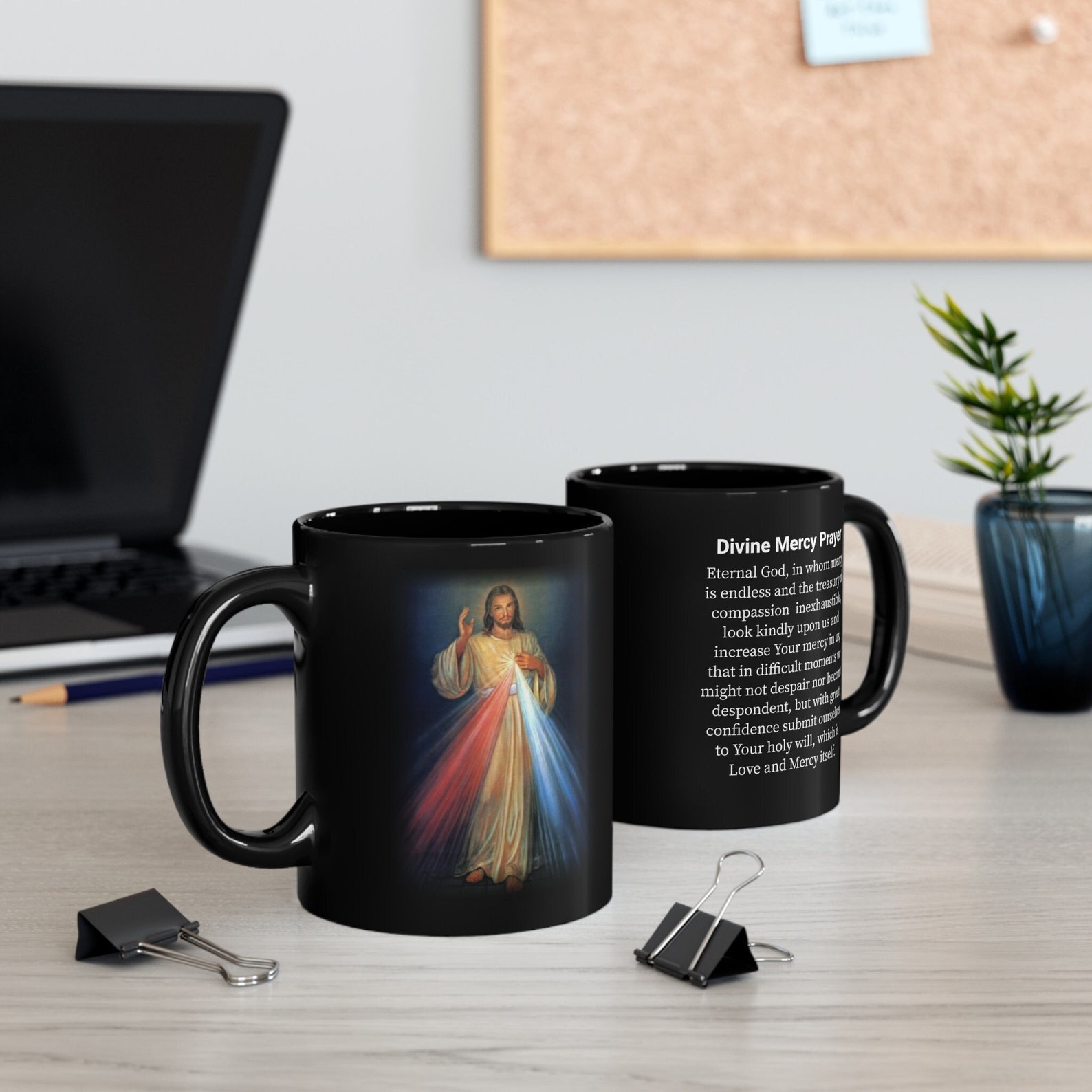 Divine Mercy Mug, Jesus Saint Faustina Coffee Cup, Divine Mercy Image ...
