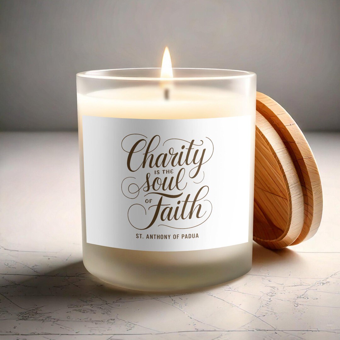 Scented Candles, Charity is the Soul of Faith Candle, Inspirational ...