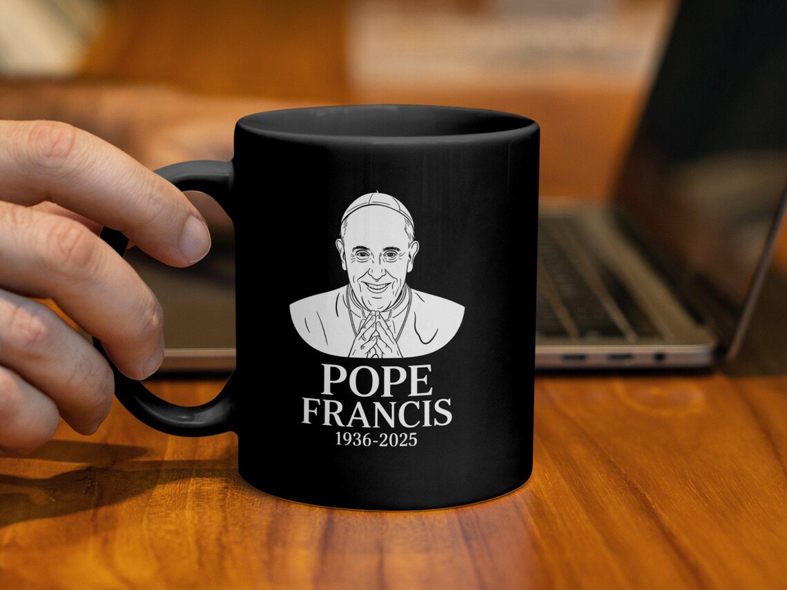 Pope Francis Memorial Mug, Catholic Gift, Pope Gift, Commemorative Mug ...