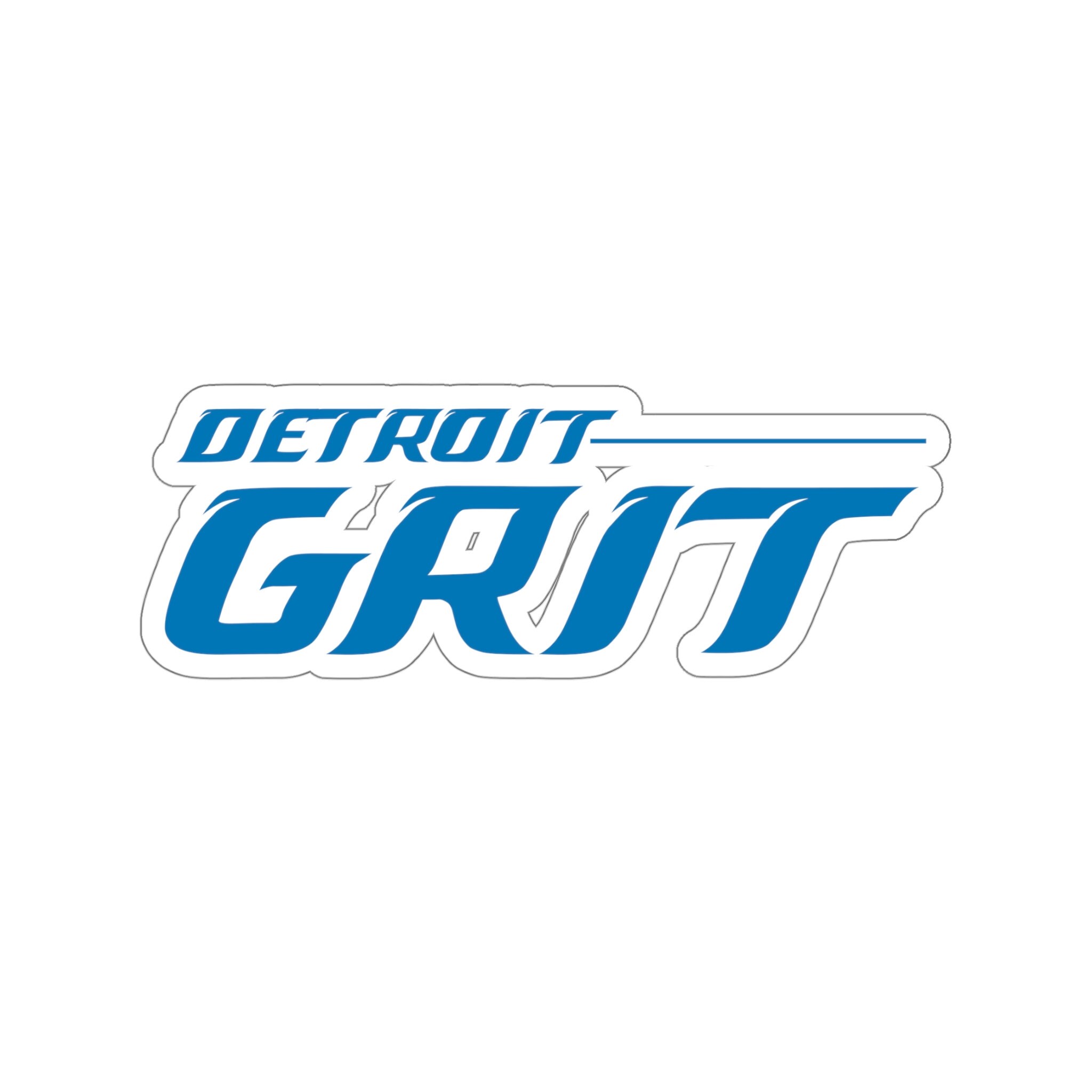 Detroit GRIT Sticker, Sizes: 3X3 4X4 or 6X6, Detroit Football Team ...