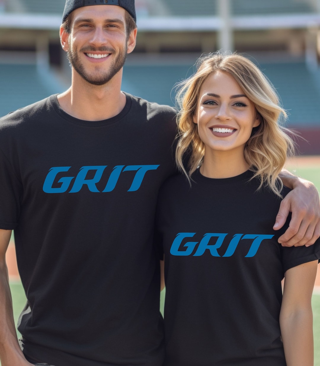 GRIT Tee Shirt, Detroit Football GRIT T-shirt, Express Delivery ...