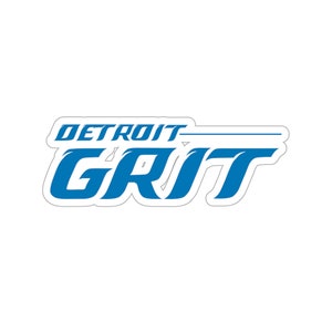 Detroit GRIT Sticker, Sizes: 3X3 4X4 or 6X6, Detroit Football Team ...