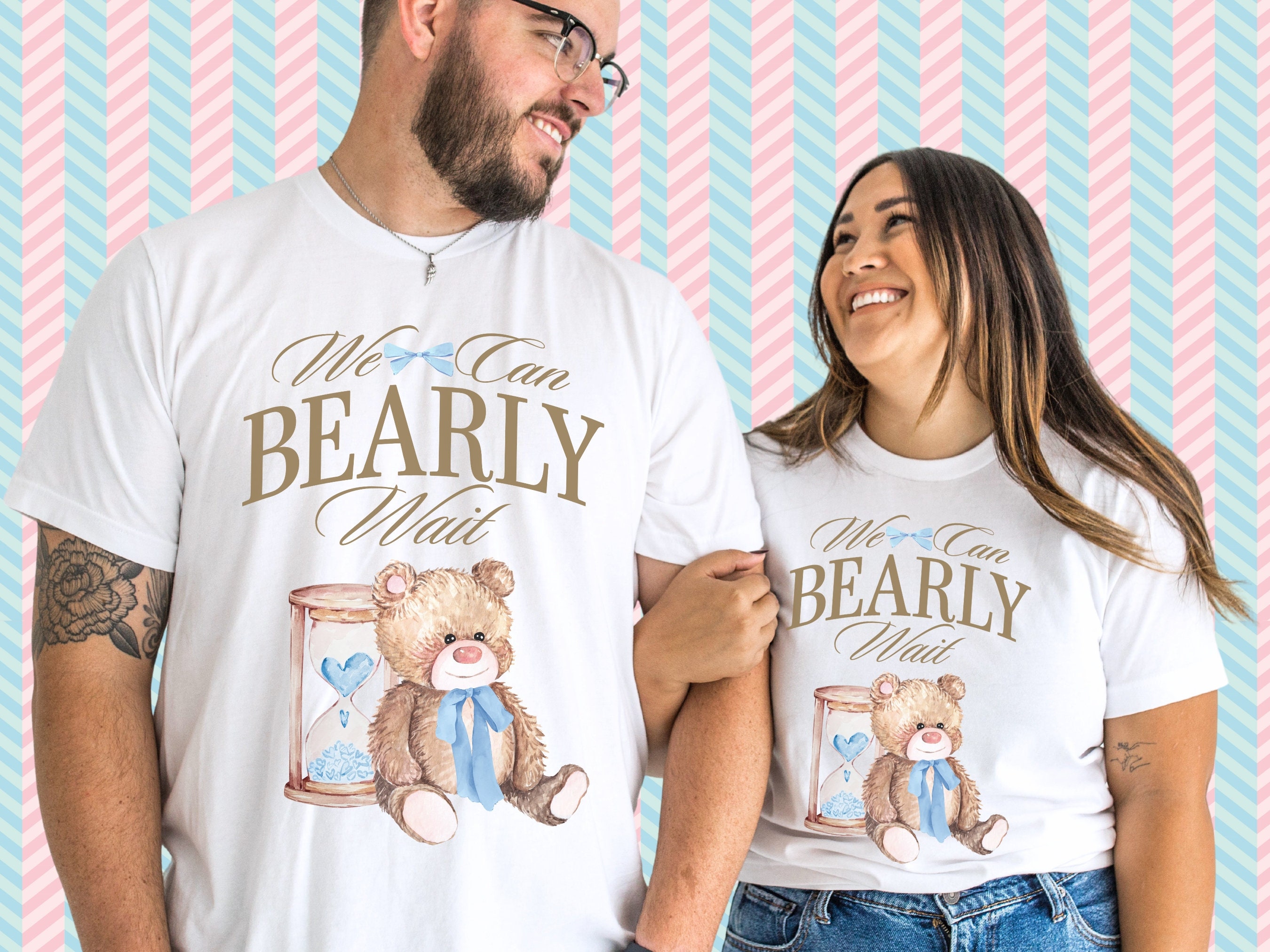 Baby Shower Shirt We Can Bearly Wait Matching Group Shirt Pregnancy ...