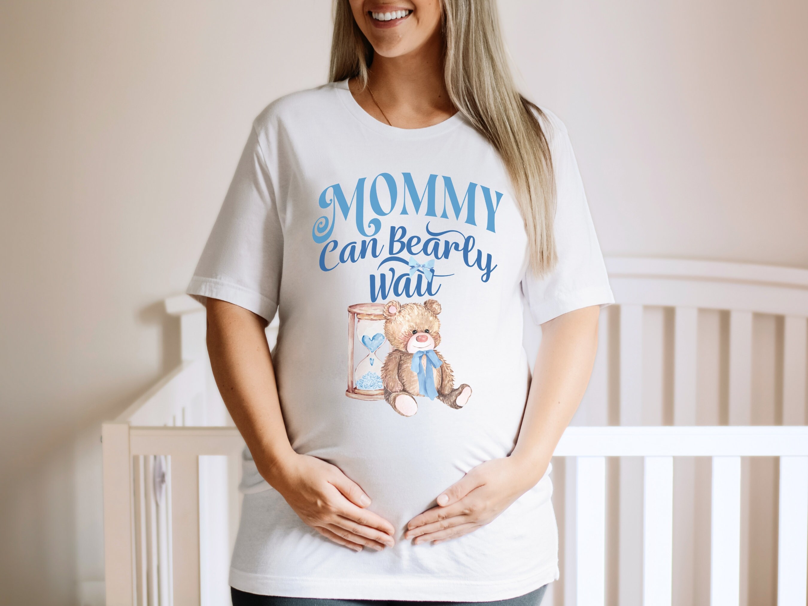 Baby Shower Shirts Custom Names We Can Bearly Wait Matching Family ...
