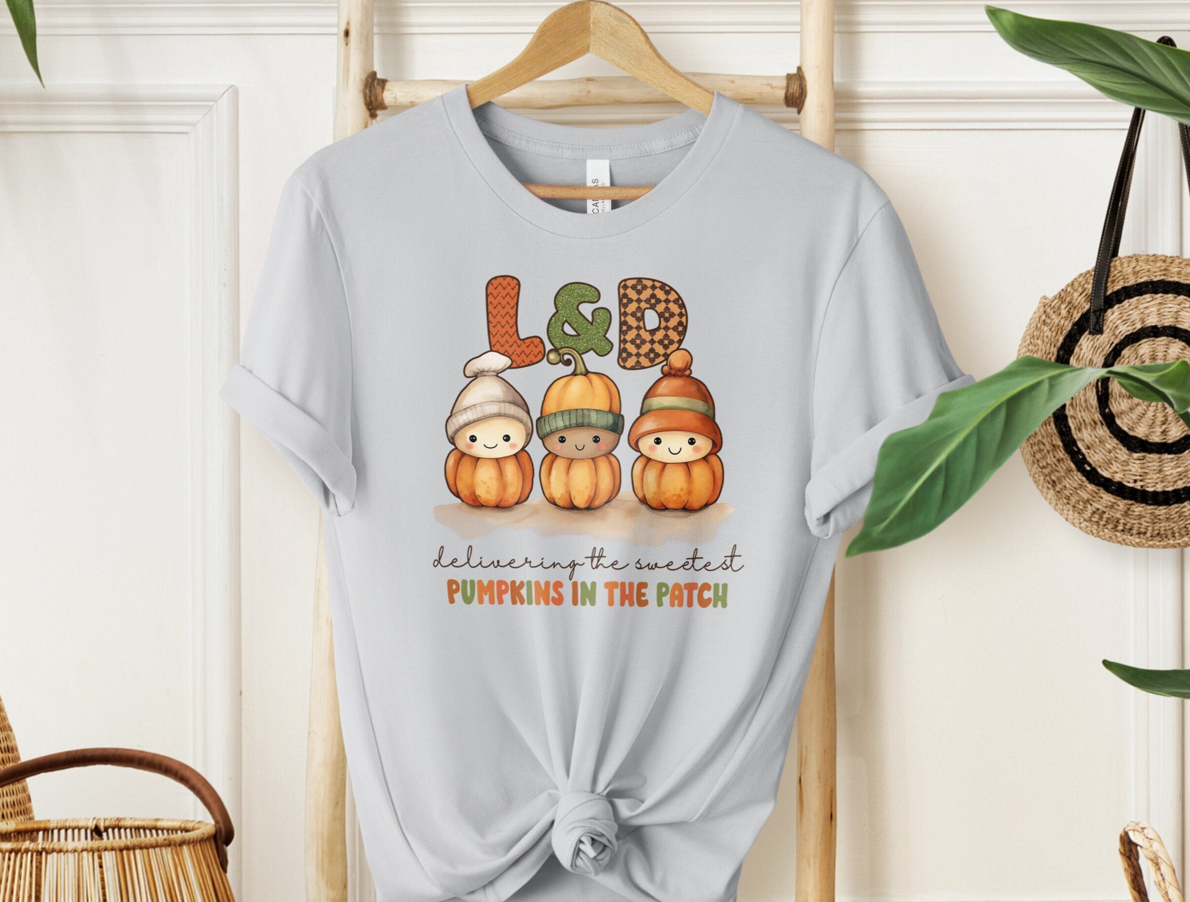 Pumpkin Labor Delivery Nurse Shirt Fall Nursing Shirt Labor Nurse Team ...