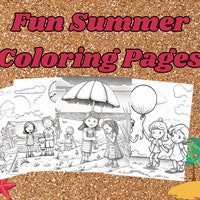 Summer Coloring Pages, Fun Summer Coloring, Printable Coloring Page for ...
