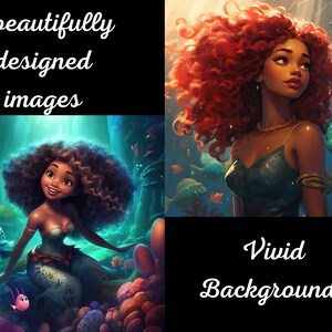 Black Ariel Little PNG File Digital Sublimation Pngs, Wrap Download ...