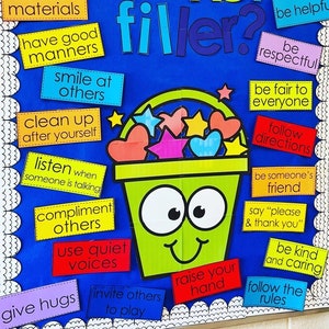 Bucket Filler Bulletin Board: Classroom Kindness Activity - Etsy