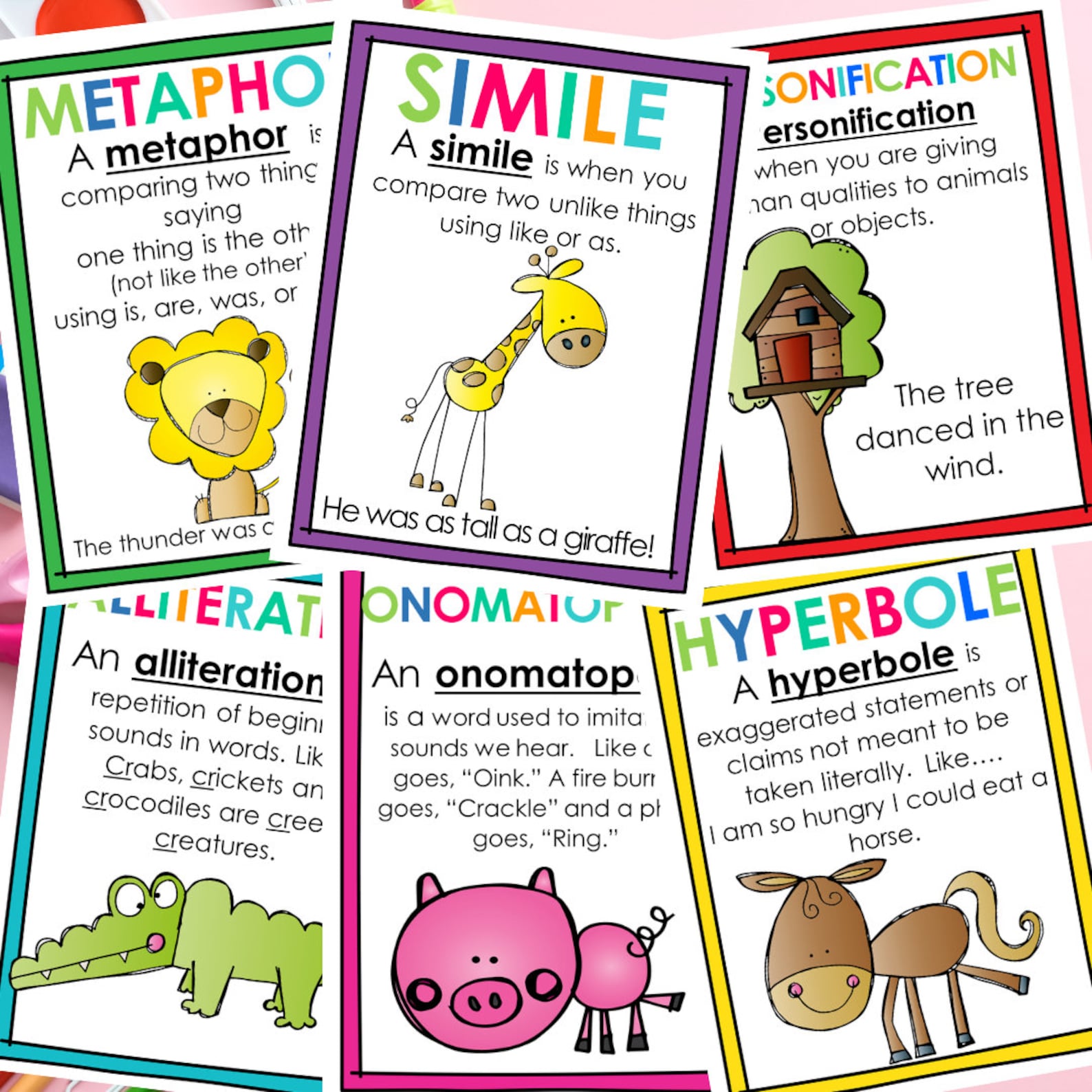 Poetry Writing Unit (figurative Language) 2nd Grade, 3rd Grade - Etsy