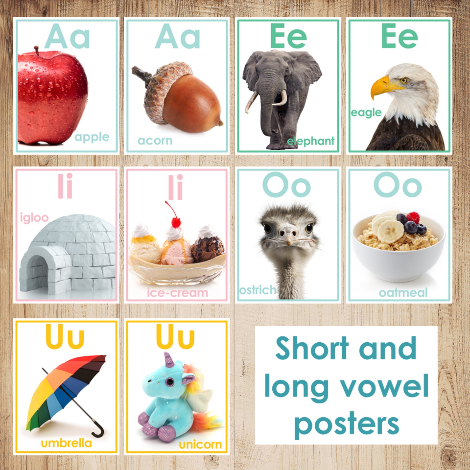 Alphabet Posters Real Pictures - Etsy