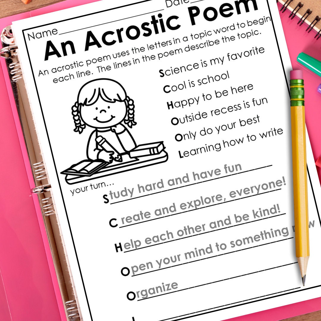 Poetry Writing Unit (figurative Language) 2nd Grade, 3rd Grade - Etsy