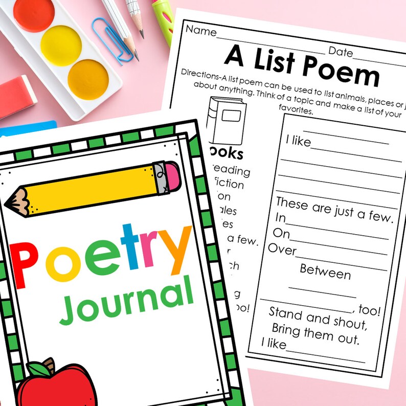 Poetry Writing Unit (figurative Language) 2nd Grade, 3rd Grade - Etsy