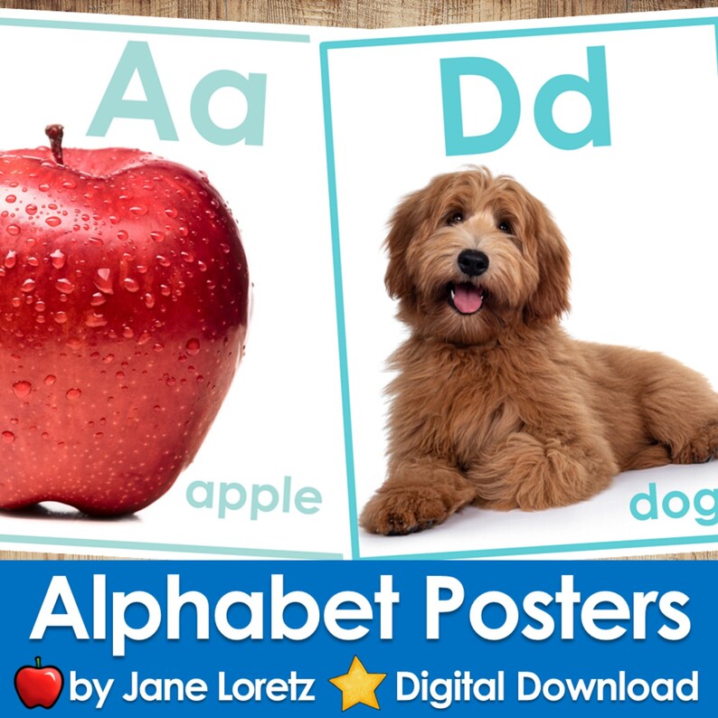 Alphabet Posters Real Pictures - Etsy