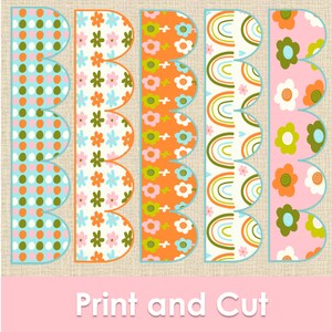 Spring Bulletin Board Border, Classroom Bulletin Board Borders, Rainbow ...
