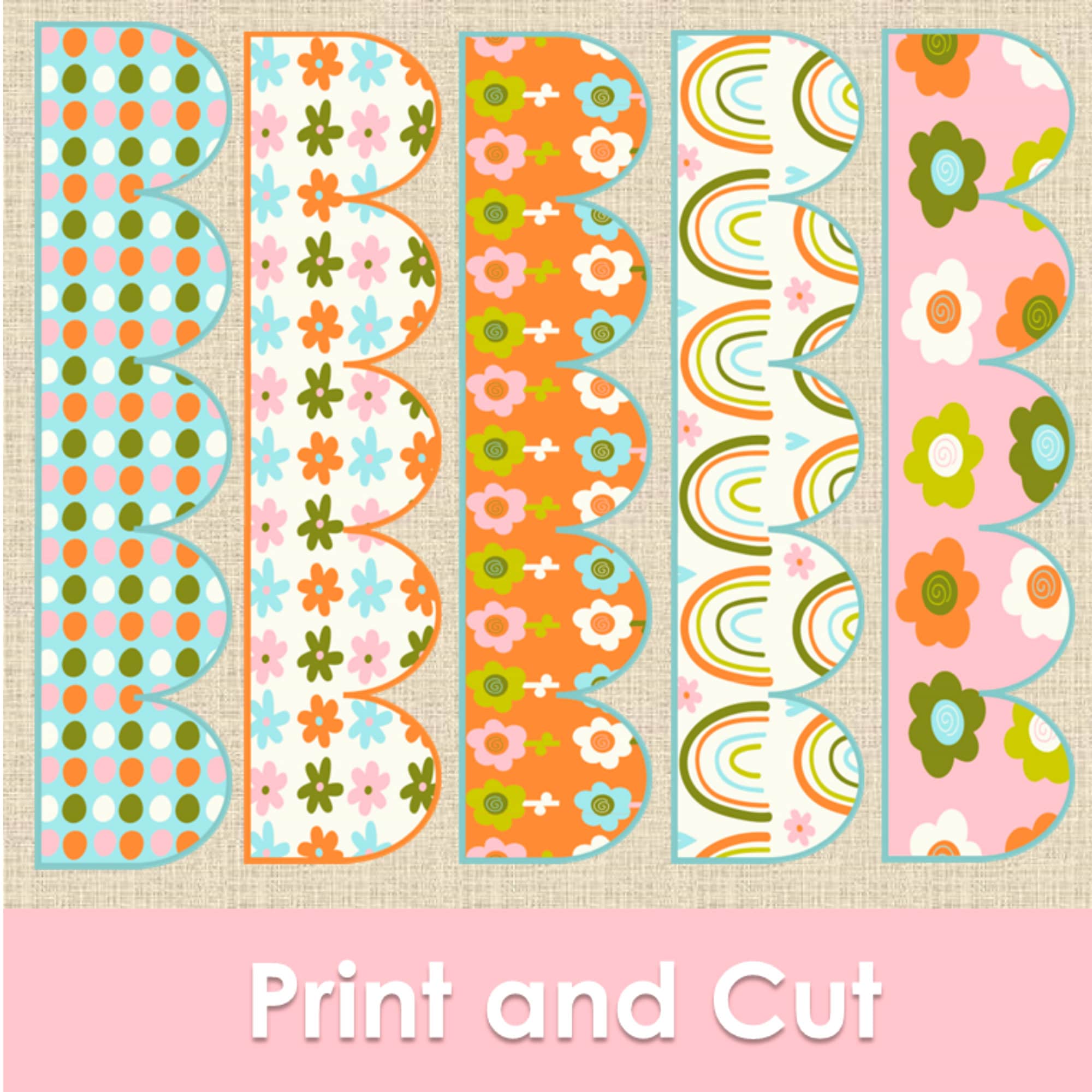 Spring Bulletin Board Border, Classroom Bulletin Board Borders, Rainbow ...