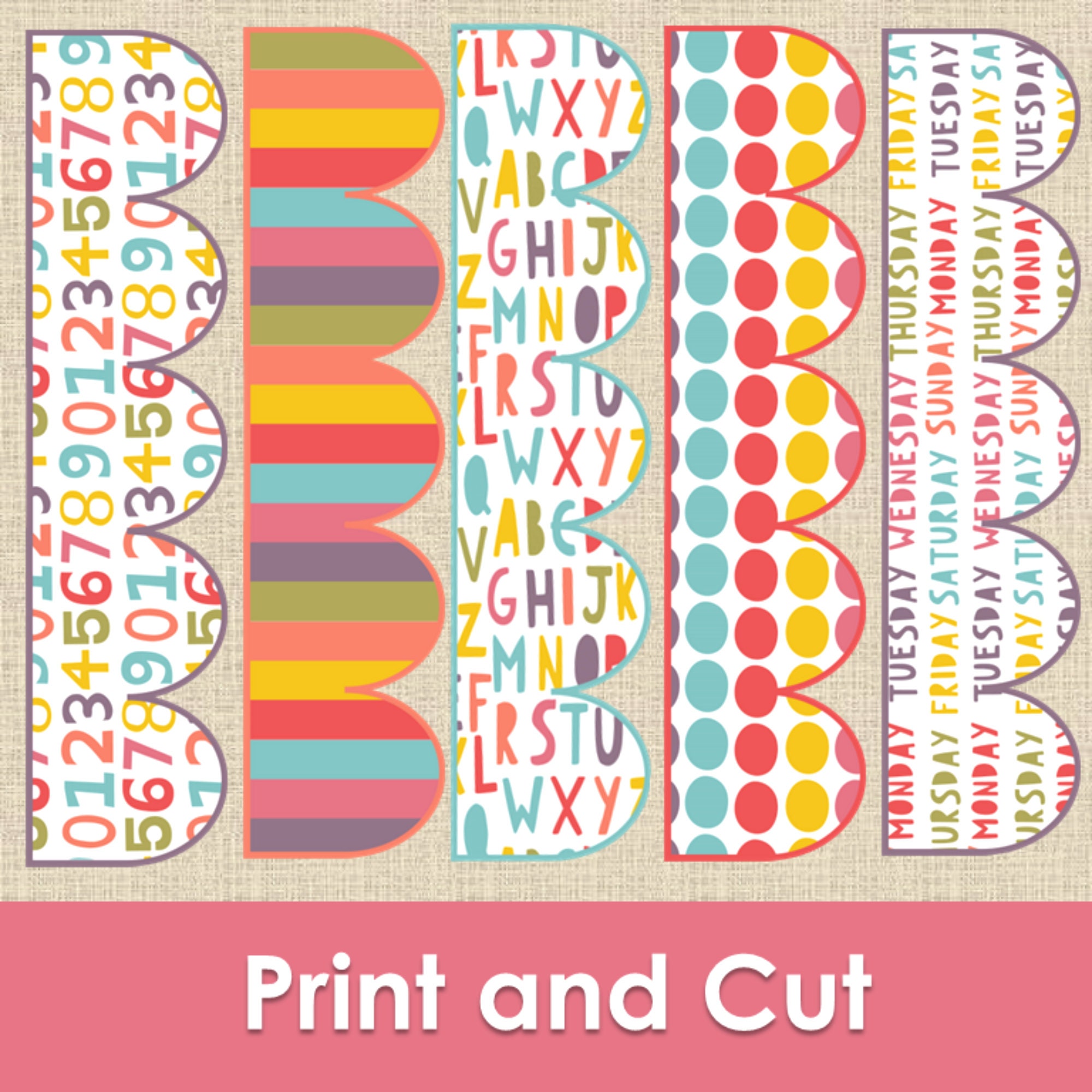 Bulletin Board Boarders School Theme - Etsy