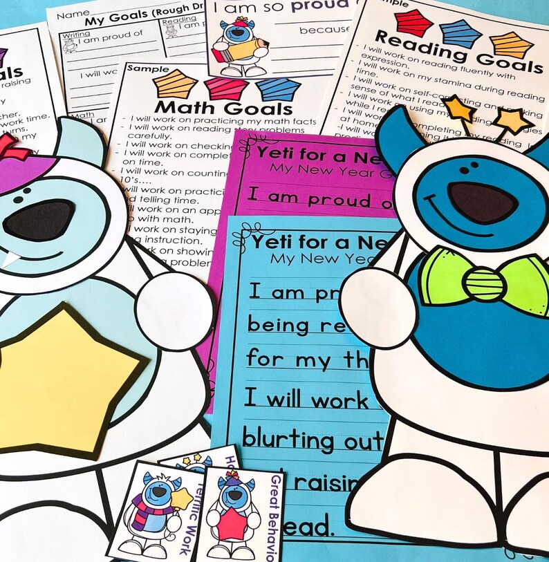 2025 New Year Goal Setting, Bulletin Board and YETI Craft - Etsy