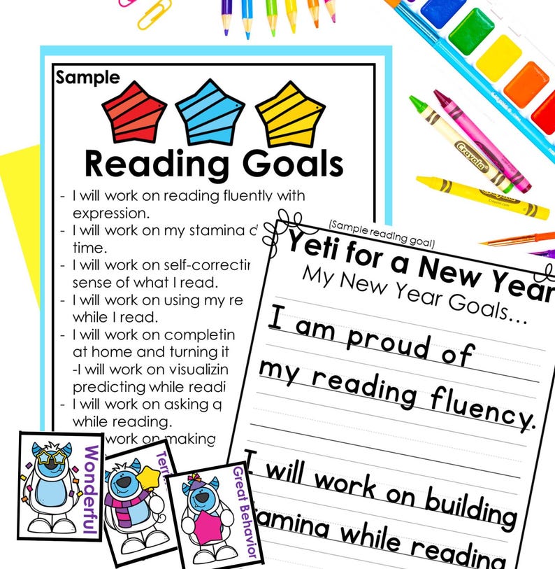 2025 New Year Goal Setting, Bulletin Board and YETI Craft - Etsy