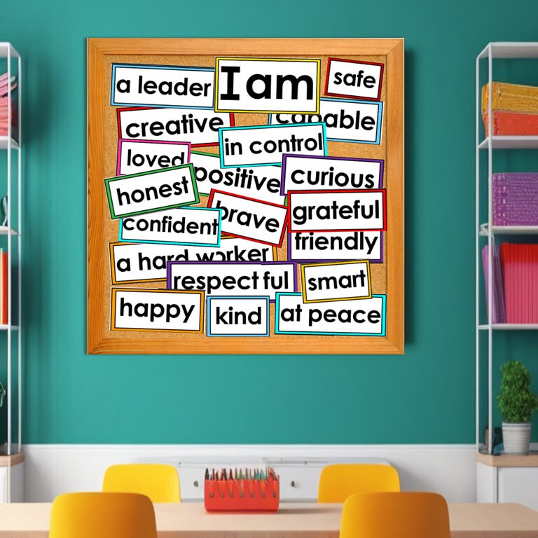 I Am Affirmation Bulletin Board - Etsy