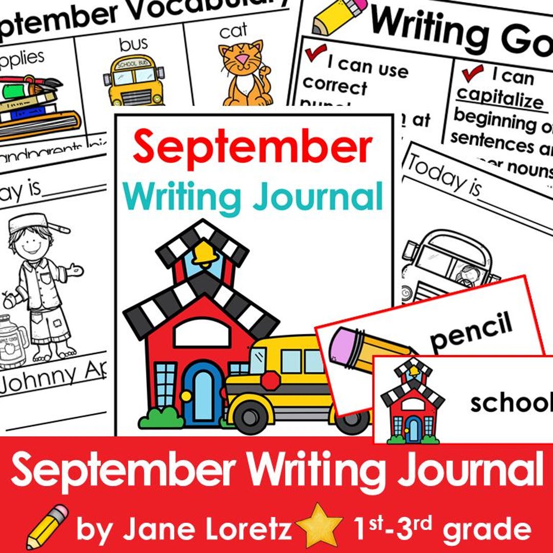 September Writing Journal Prompts: 1st-3rd Grade Classroom (PDF ...