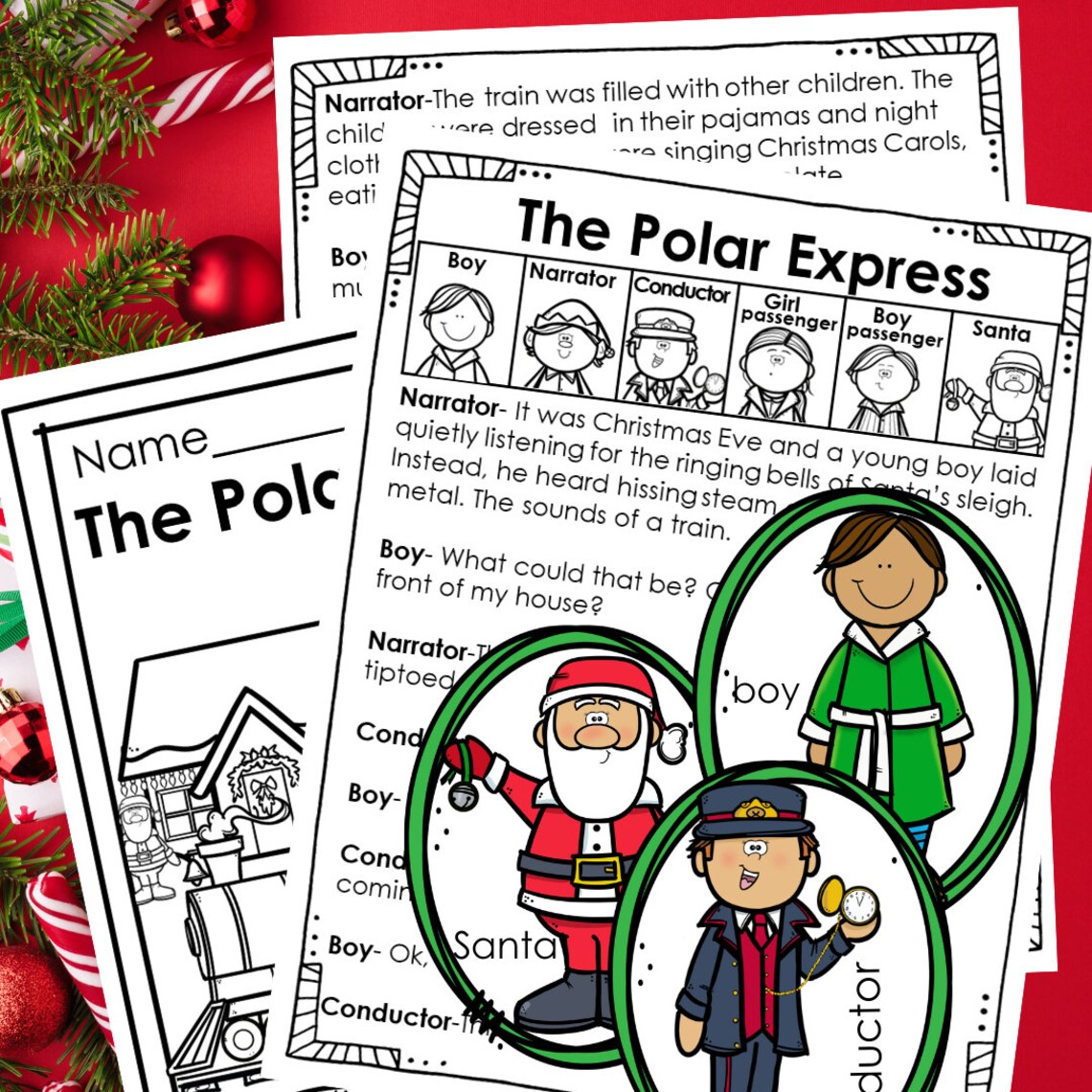 Polar Express Reader's Theater and Activities - Etsy