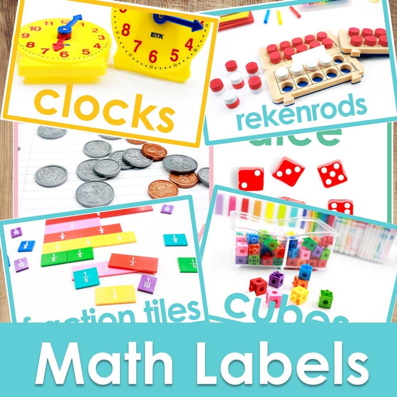 Classroom Supply Labels With Real Pictures: 78 Item Set - Etsy