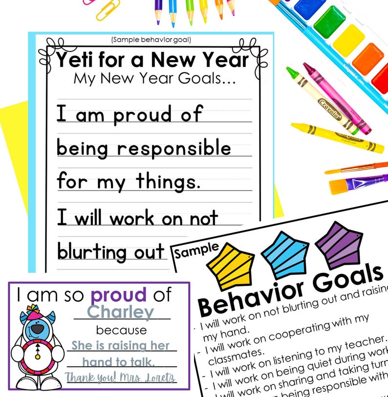 2025 New Year Goal Setting, Bulletin Board and YETI Craft - Etsy