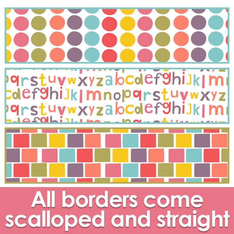 Bulletin Board Boarders School Theme - Etsy