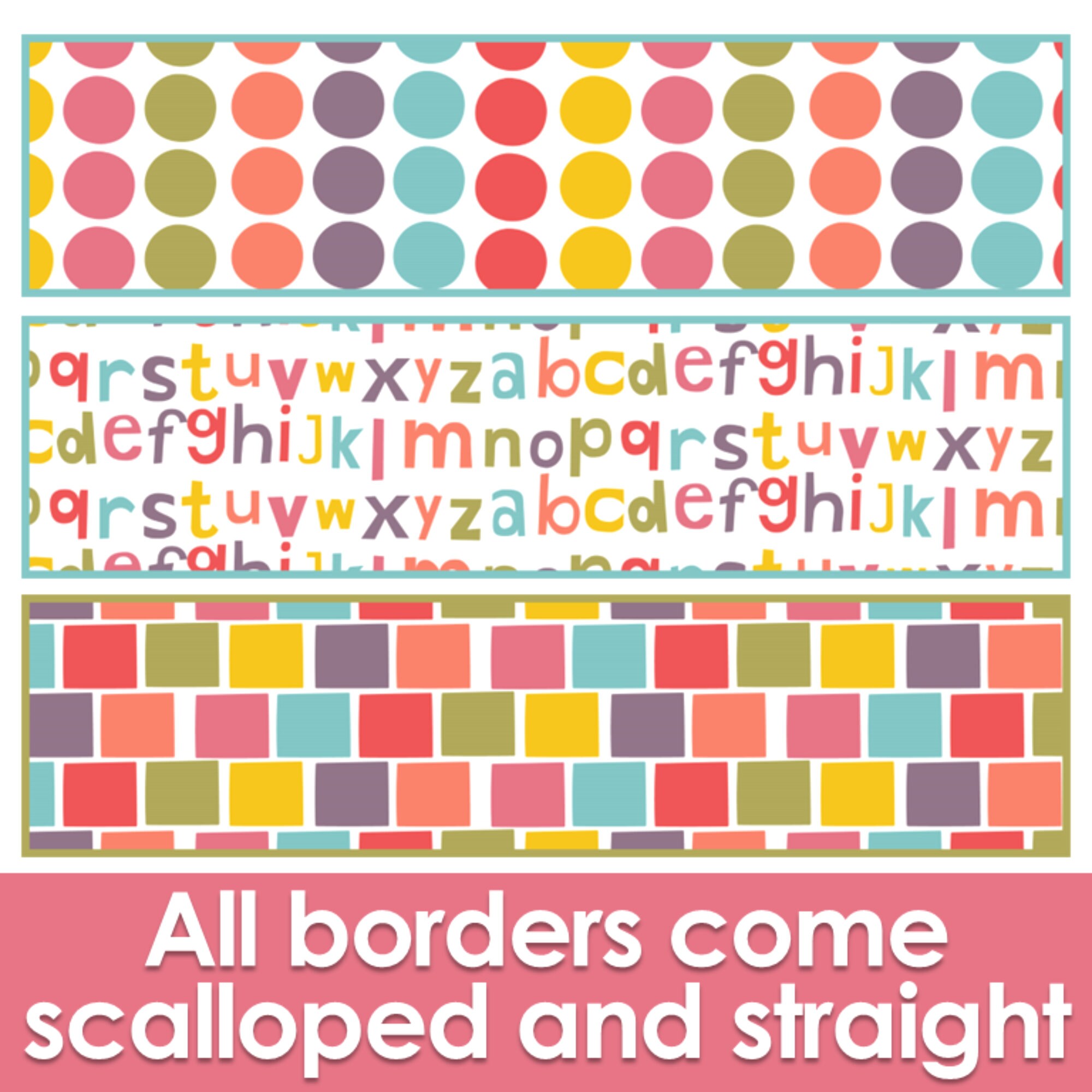 Bulletin Board Boarders School Theme - Etsy