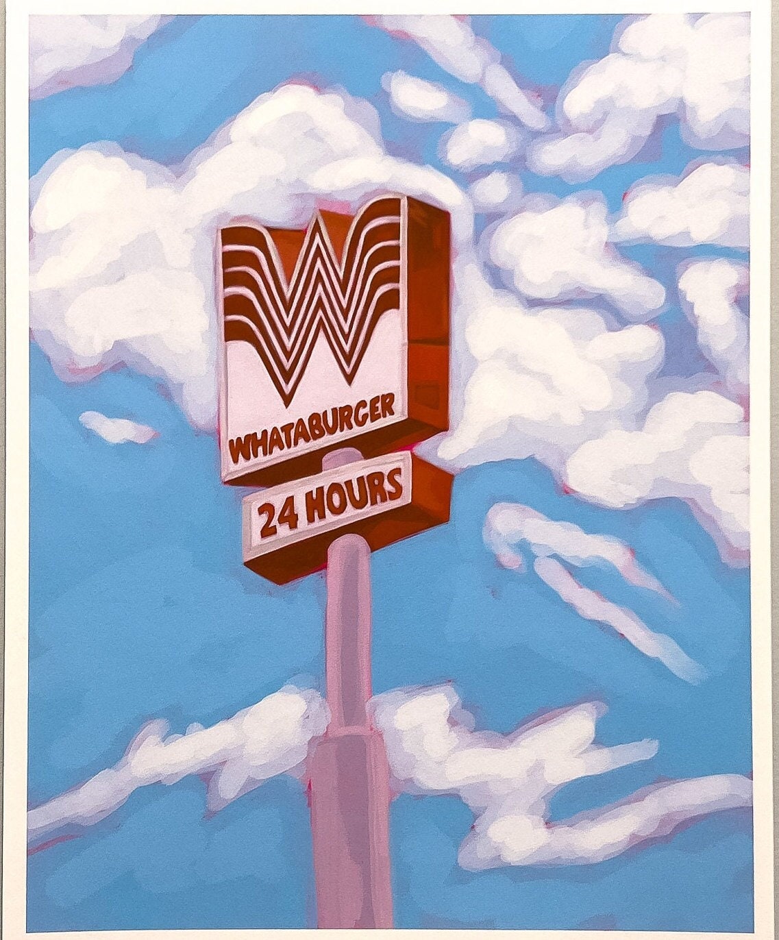 Art Print the Beacon Whataburger Texas Wall Art - Etsy