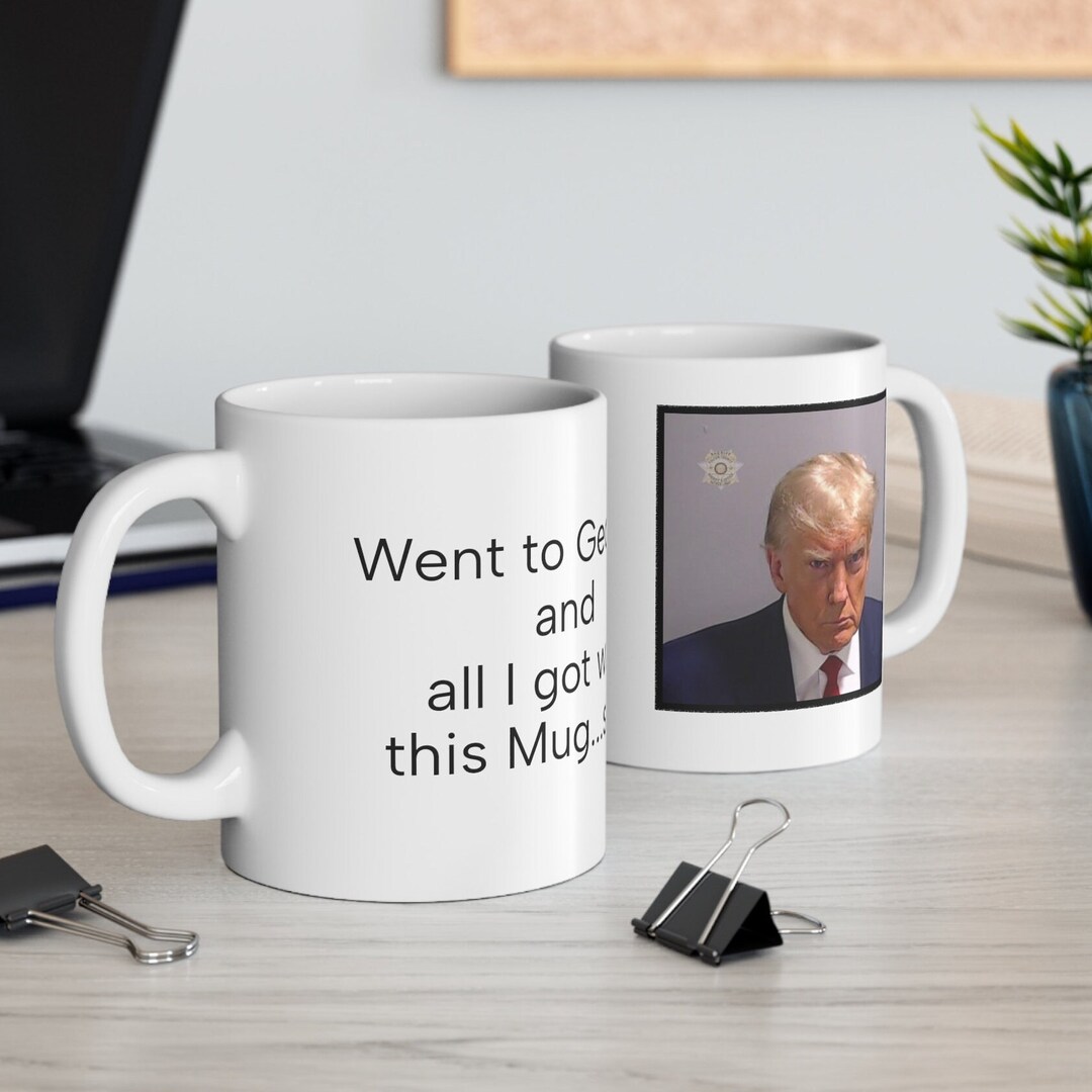 Trump Mugshot Coffee Mug Trump Arrested Cup Donald Trump - Etsy