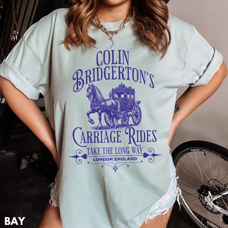Colin Bridgerton's Carriage Ride Shirt Blue, Take the Long Way Home ...
