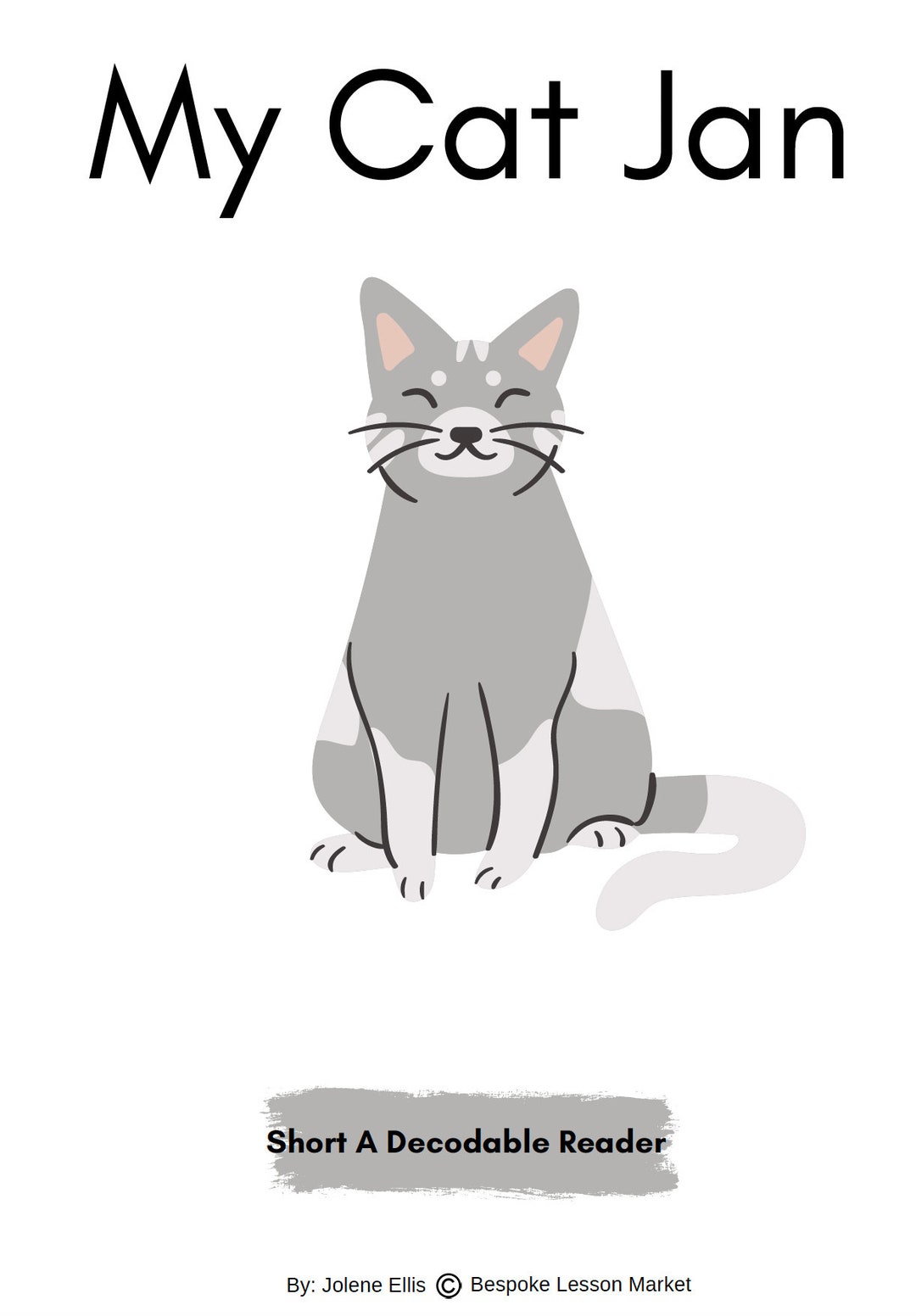 Kindergarten Decodable Reader Short Vowel A Phonic Reading - Etsy