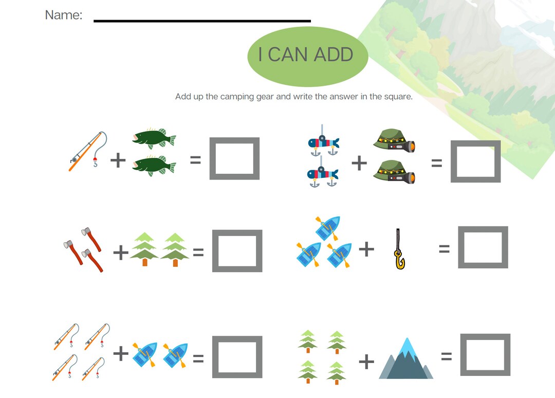 Adding, Addition Practice for Kindergarten and 1st Grade Students ...