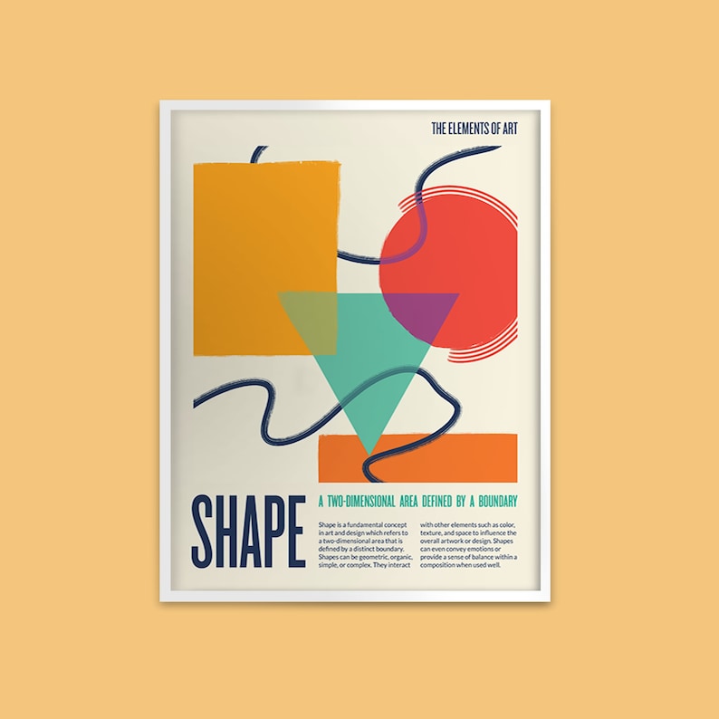 Elements of Art Posters - Etsy