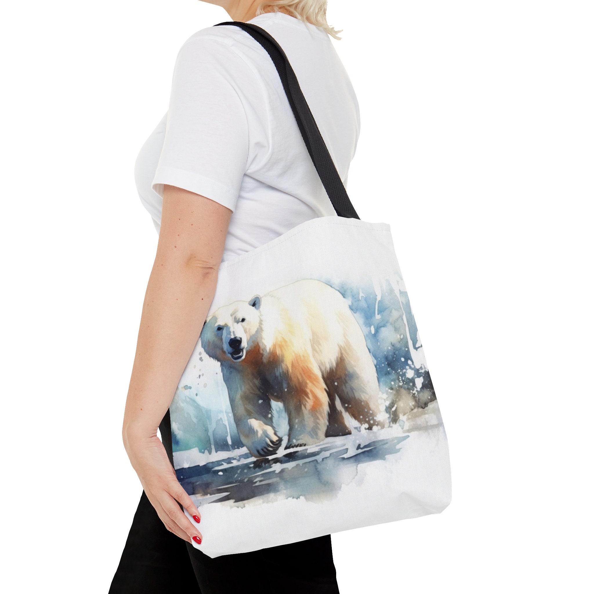 Polar Bear Tote, Shopping Bag - Etsy