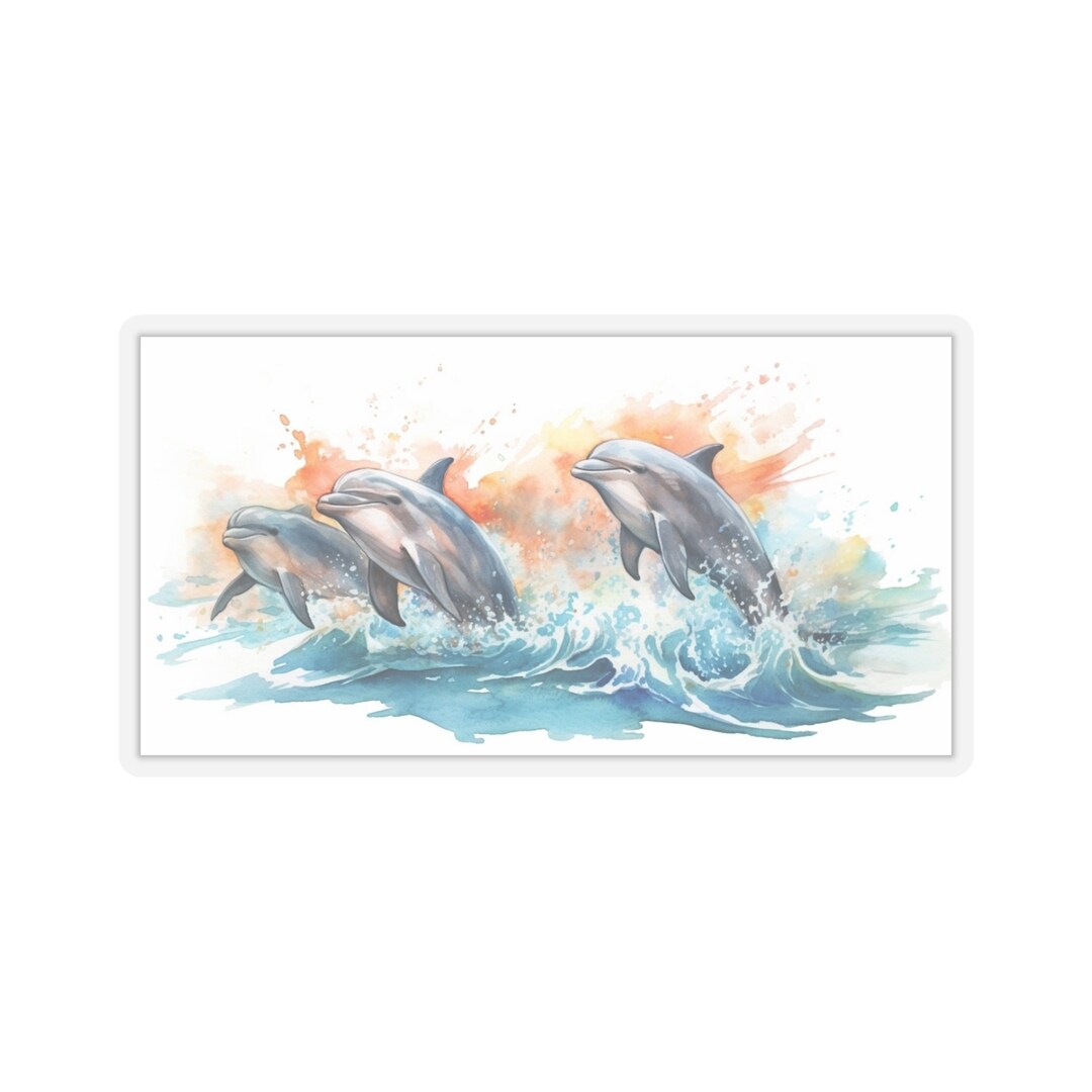 Dolphins Sticker - Etsy