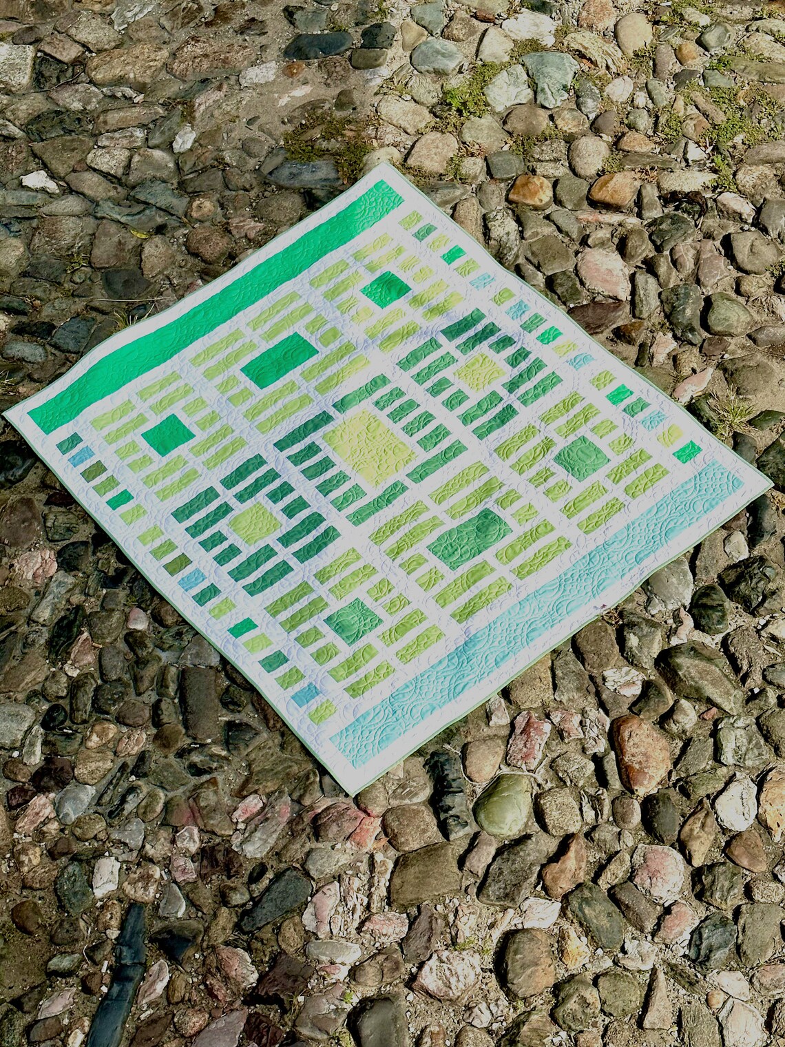 Savannah Squares Quilt Pattern, Modern Map Throw (PDF Download) - Etsy