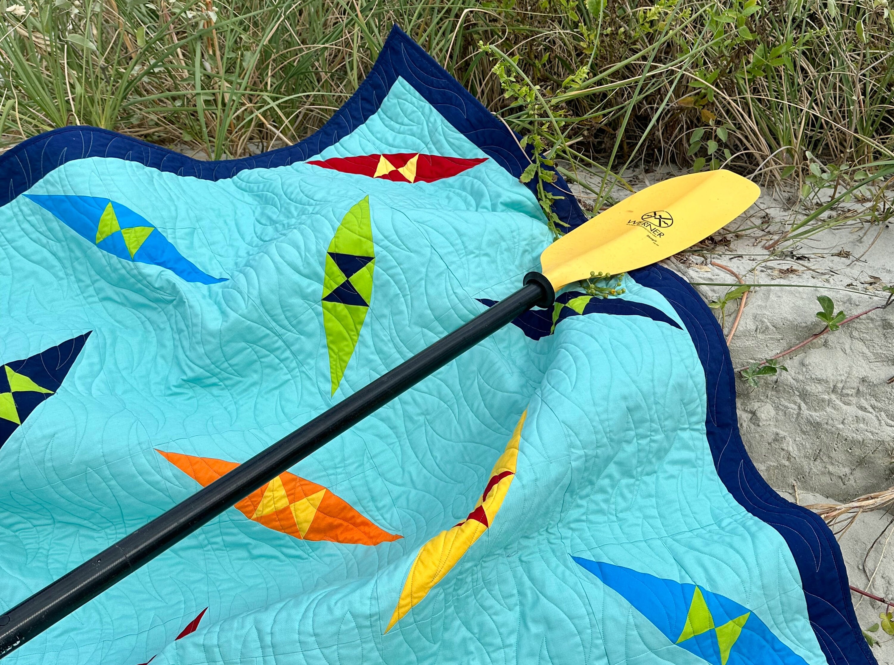 Alley Three Quilt Pattern // Kayaks Design Sewing Pattern Throw Size ...