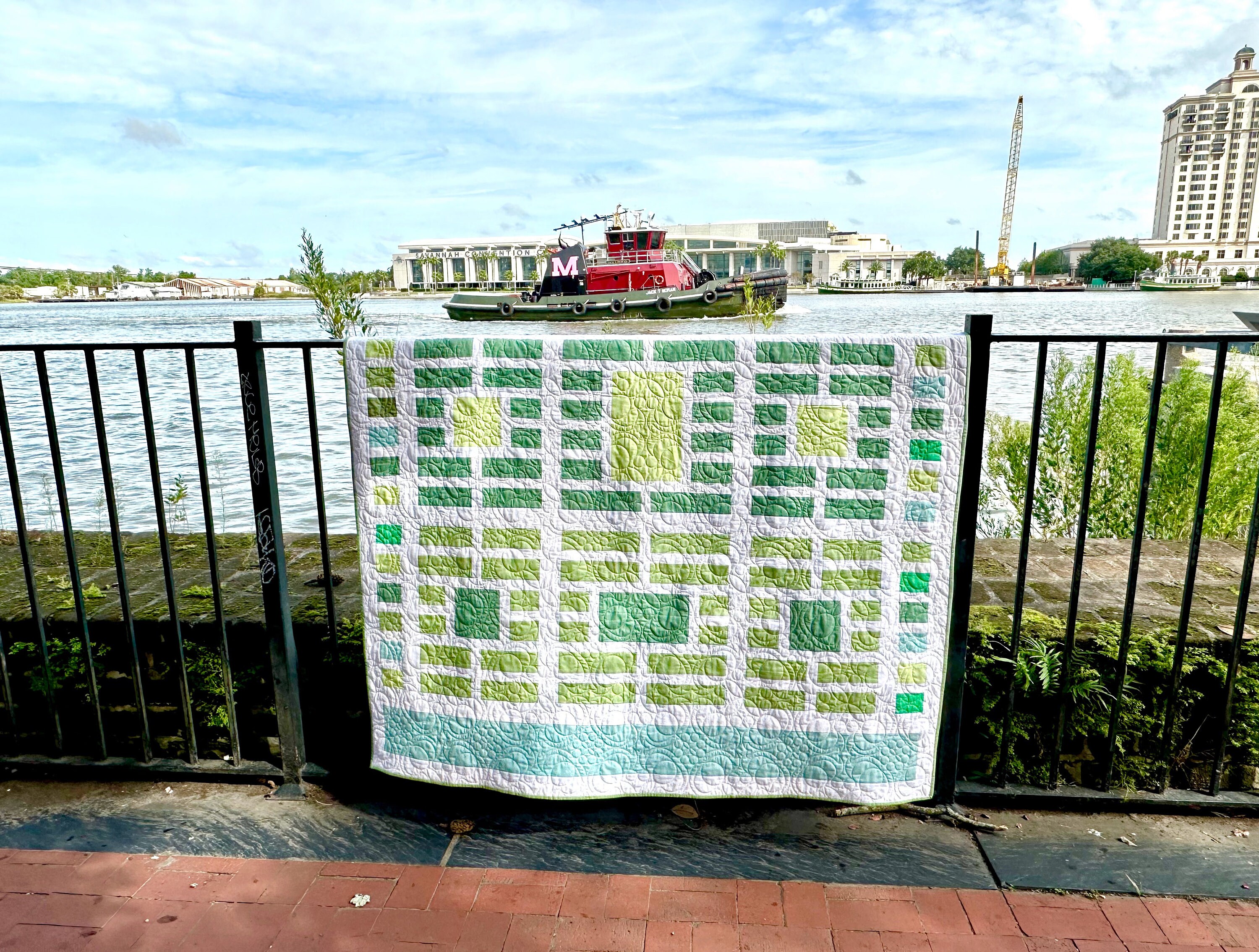 Savannah Squares Quilt Pattern, Modern Map Throw (PDF Download) - Etsy
