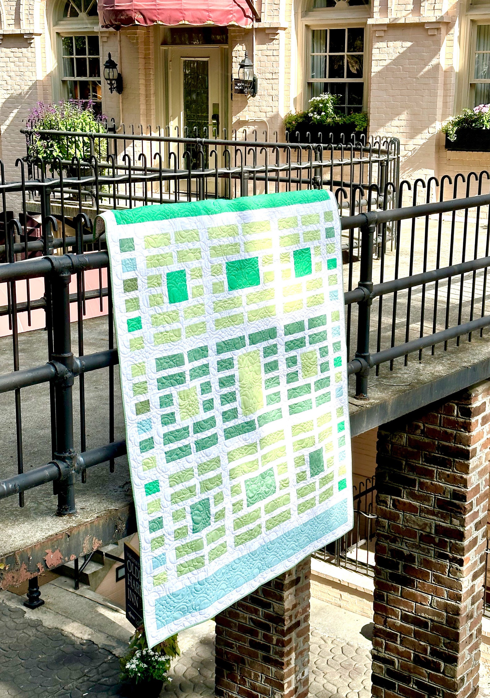 Savannah Squares Quilt Pattern, Modern Map Throw (PDF Download) - Etsy