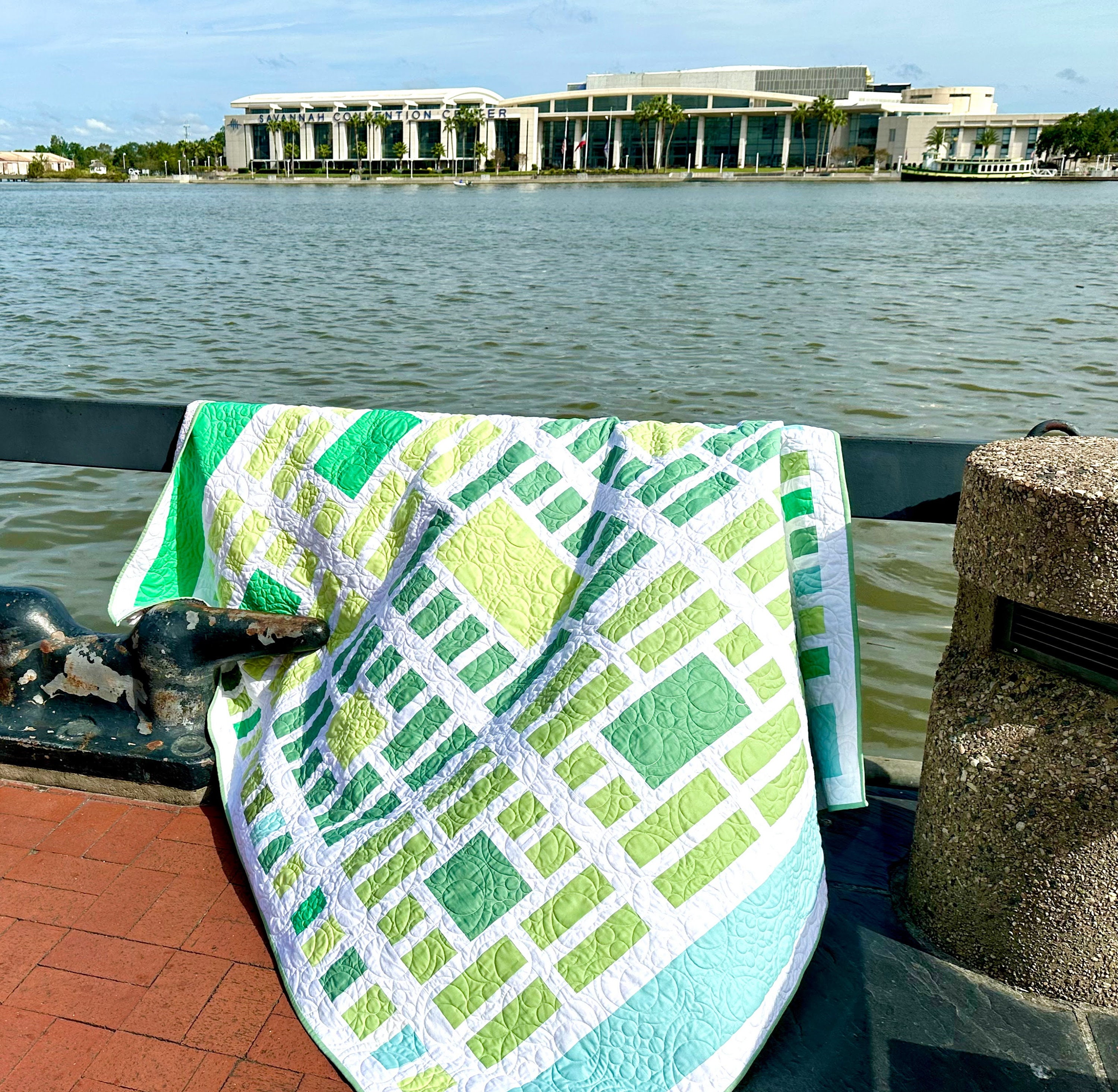 Savannah Squares Quilt Pattern // Modern Map Design Sewing Pattern ...